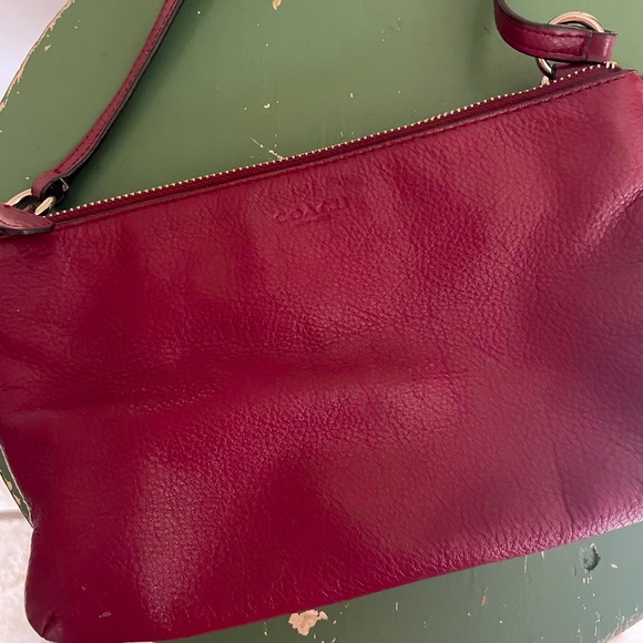 Coach | Bags | Coach Dark Red Cross Body Bag | Poshmark